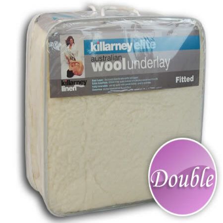 Double Size Australian Fitted Wool Underlay