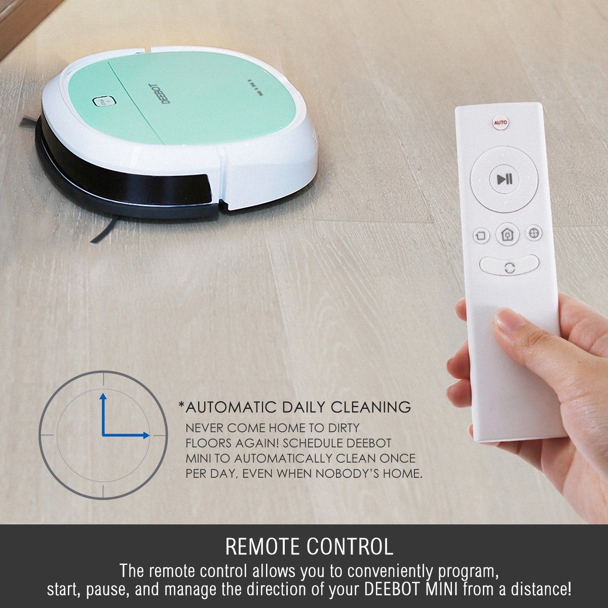 MINI 8 IN 1 Smart Motion DEEBOT Robot Vacuum Cleaner | Crazy Sales