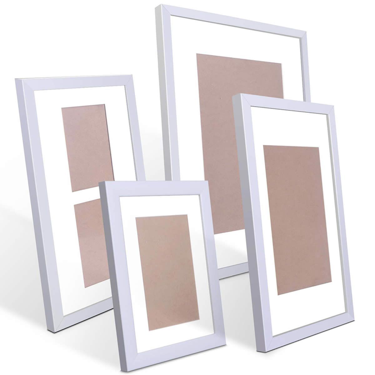 20pc Home Decor Picture Photo Frame Set - White