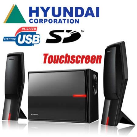 Hyundai HY-Z-5430 Z Series 2.1 Speaker System with Touchscreen & USB ...
