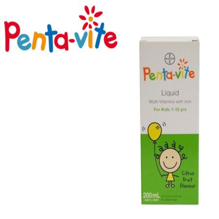 Pentavite Multivitamin with Iron Citrus Fruit Flavour Oral Liquid 200ml ...