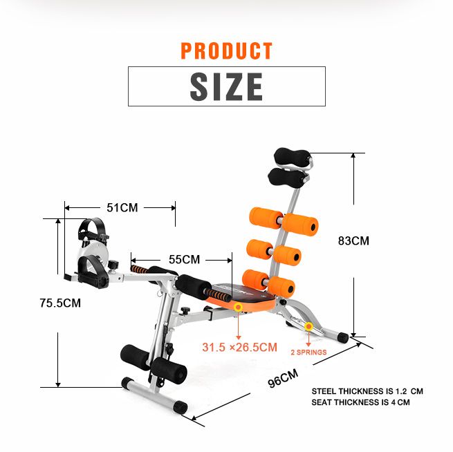 21 IN 1 Smart Body Exercise System Home Fitness Multi -Gym Trainer ...