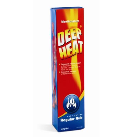 Mentholatum Deep Heat Regular Rub Tube 140g