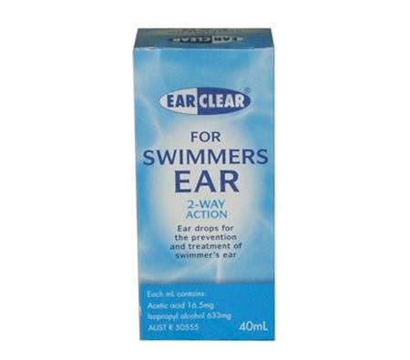 EarClear For Swimmers Ear 2-way Action Ear Drops 40ml