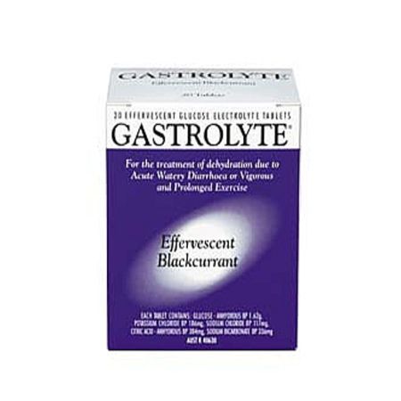 Gastrolyte Effervescent Blackcurrant 20 Tab