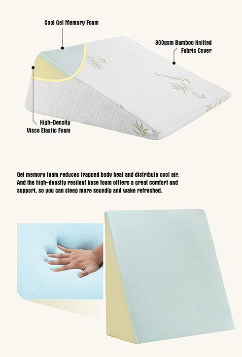 Luxdream Memory Foam and Gel Wedge Pillow | Crazy Sales