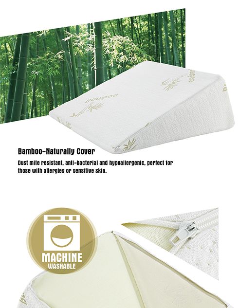 Luxdream Memory Foam and Gel Wedge Pillow | Crazy Sales