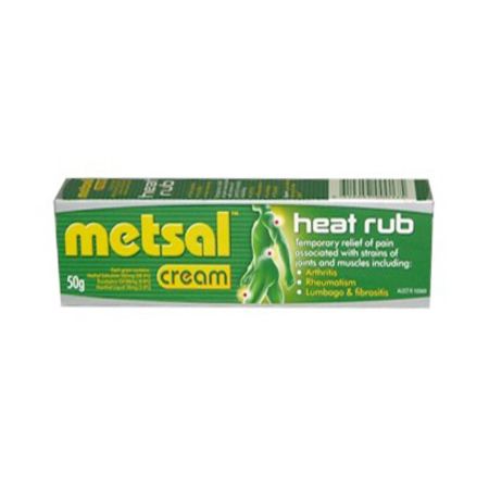 Metsal Heat Rub Pain Relief Cream 50g