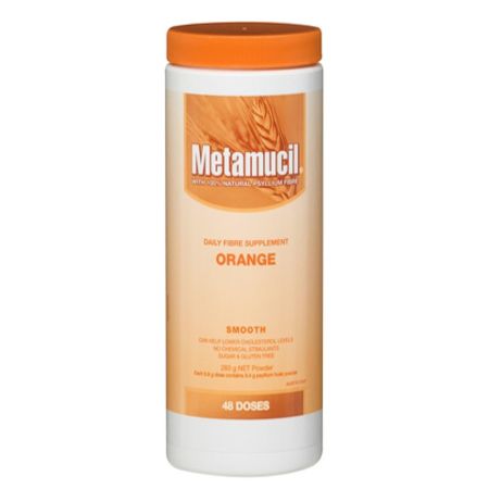 Metamucil Laxatives Daily Fibre Supplement Smooth Orange Flavoured 48 ...