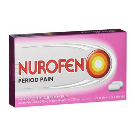 Nurofen Period Pain 24 Caplets - Fast Targeted Relief for Pain ...
