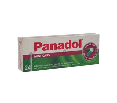 Panadol 24 Mini Capsules - Effective on Pain, Gental on Stomachs