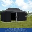 OGL 3x6M Pop Up Outdoor Folding Marquee Gazebo Party Tent Black
