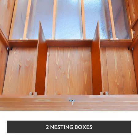 Wooden Chicken Coop Rabbit Hutch Guinea Pig Ferret Cage Hen House With ...