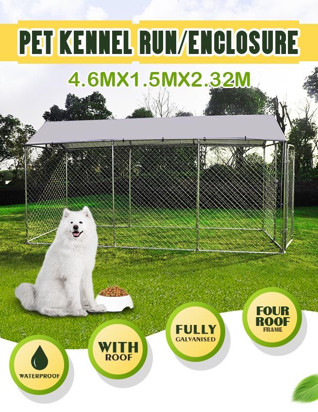 Outdoor Galvanized Steel Fencing Pet Enclosure & Dog Run Kennel with ...
