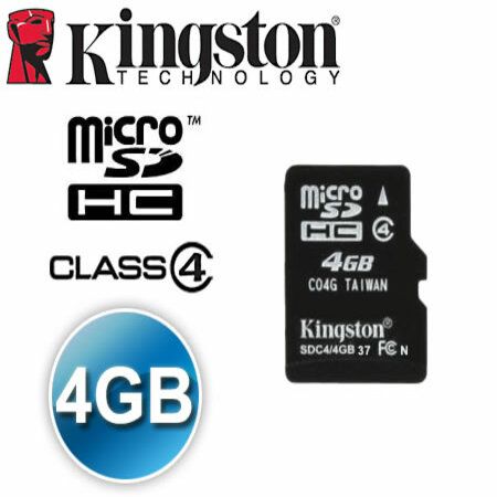 FREE SHIPPING! Kingston 4GB Micro SD HC SDHC MicroSDHC MicroSD High ...