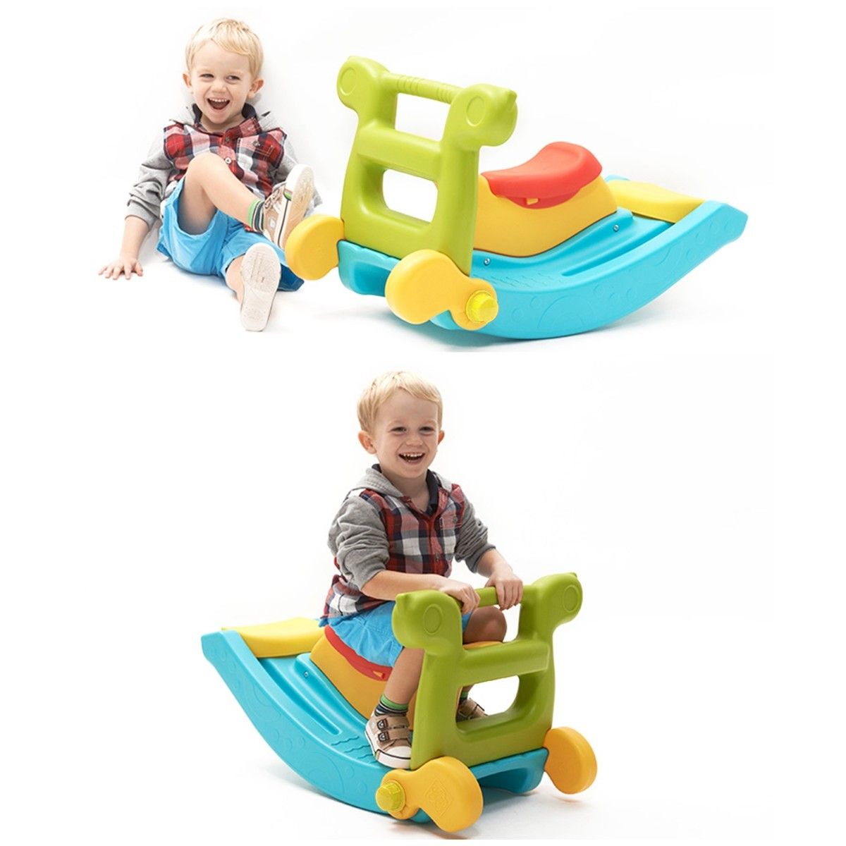 2 in 1 Toddler Step Up Slide and Rocking Toy Set | Crazy Sales