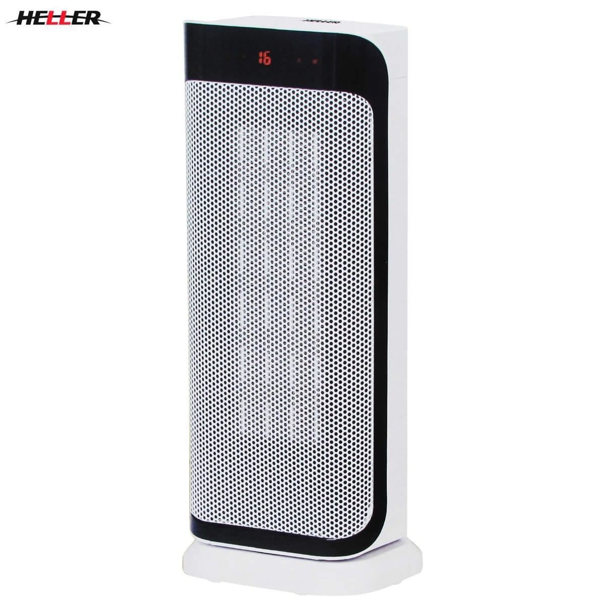 Heller 2000W Ceramic Oscillating Fan Heater with Remote