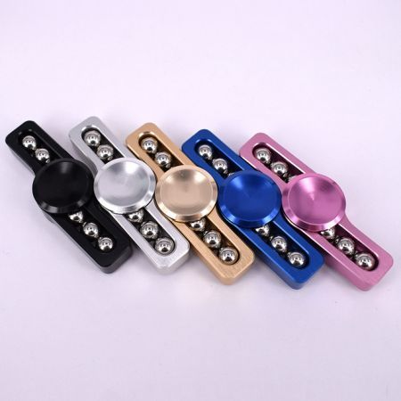 Big Steel ball Brass Fidget Spinner Ball Bearing Focus Puzzle Toys Black
