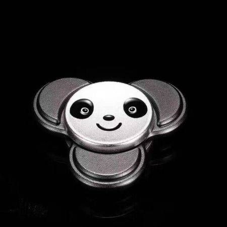 Panda EDC Toys Triangular Hand Fidget Spinner Autism ADHD Black