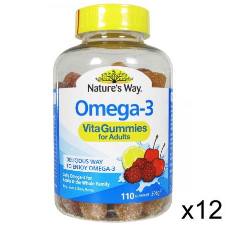 Nature's Way Omega-3 VitaGummies For Adults 110 Gummies - 12 Pack EXP ...