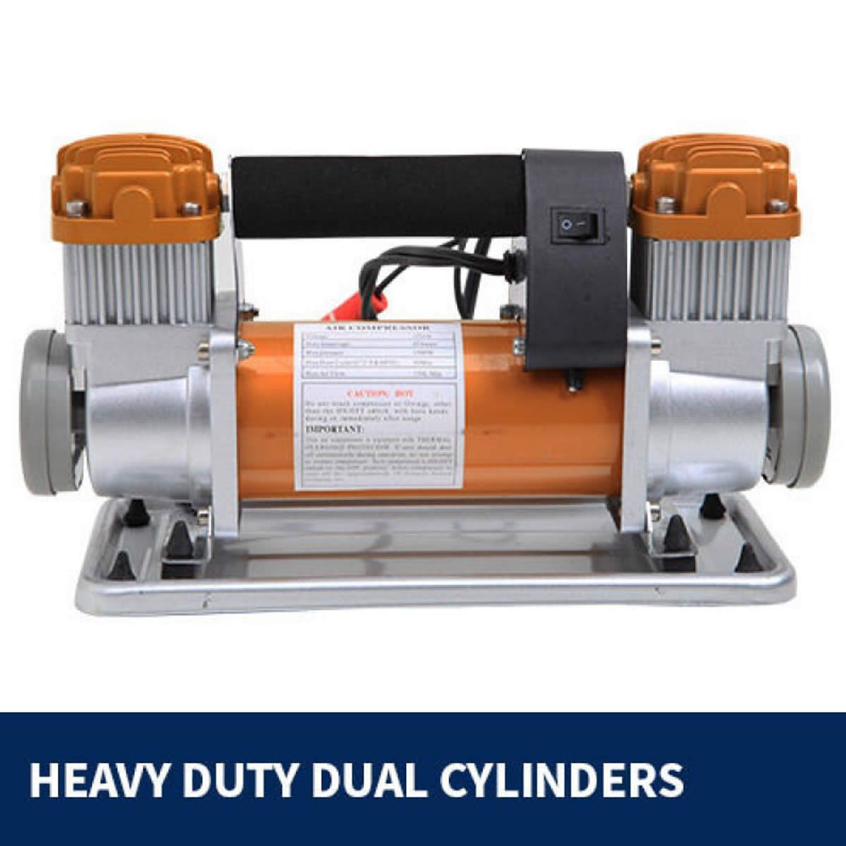 12V 150L/Min Portable Solid Heavy Duty Air Compressor with Hard Carry ...