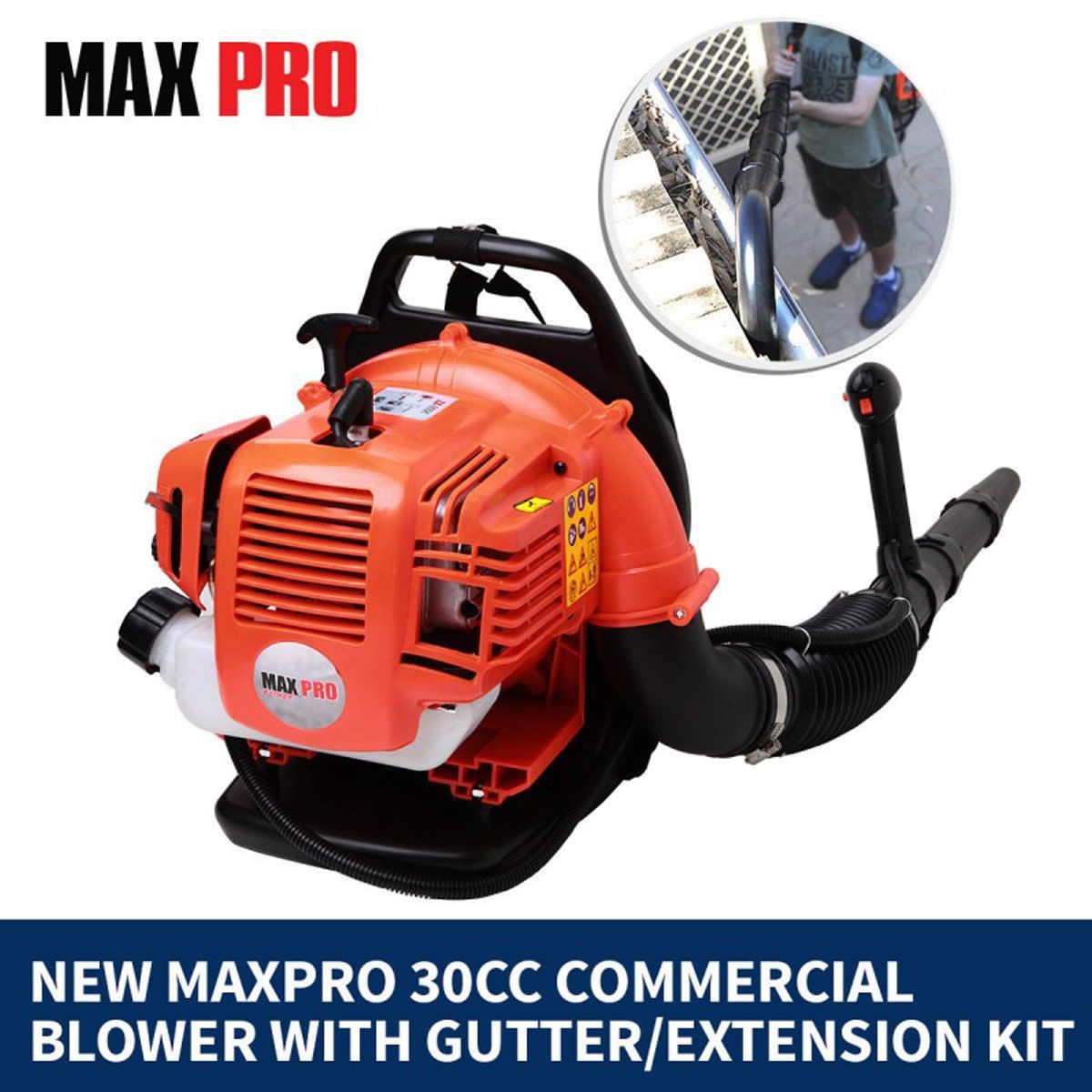 New MaxPro 30cc Commercial Backpack Blower with Gutter/Extension Kit ...