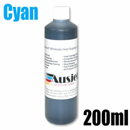 Cyan Printer Ink Refill 200ml HP Compatible C8766WA / C9352AA / C9361WA ...