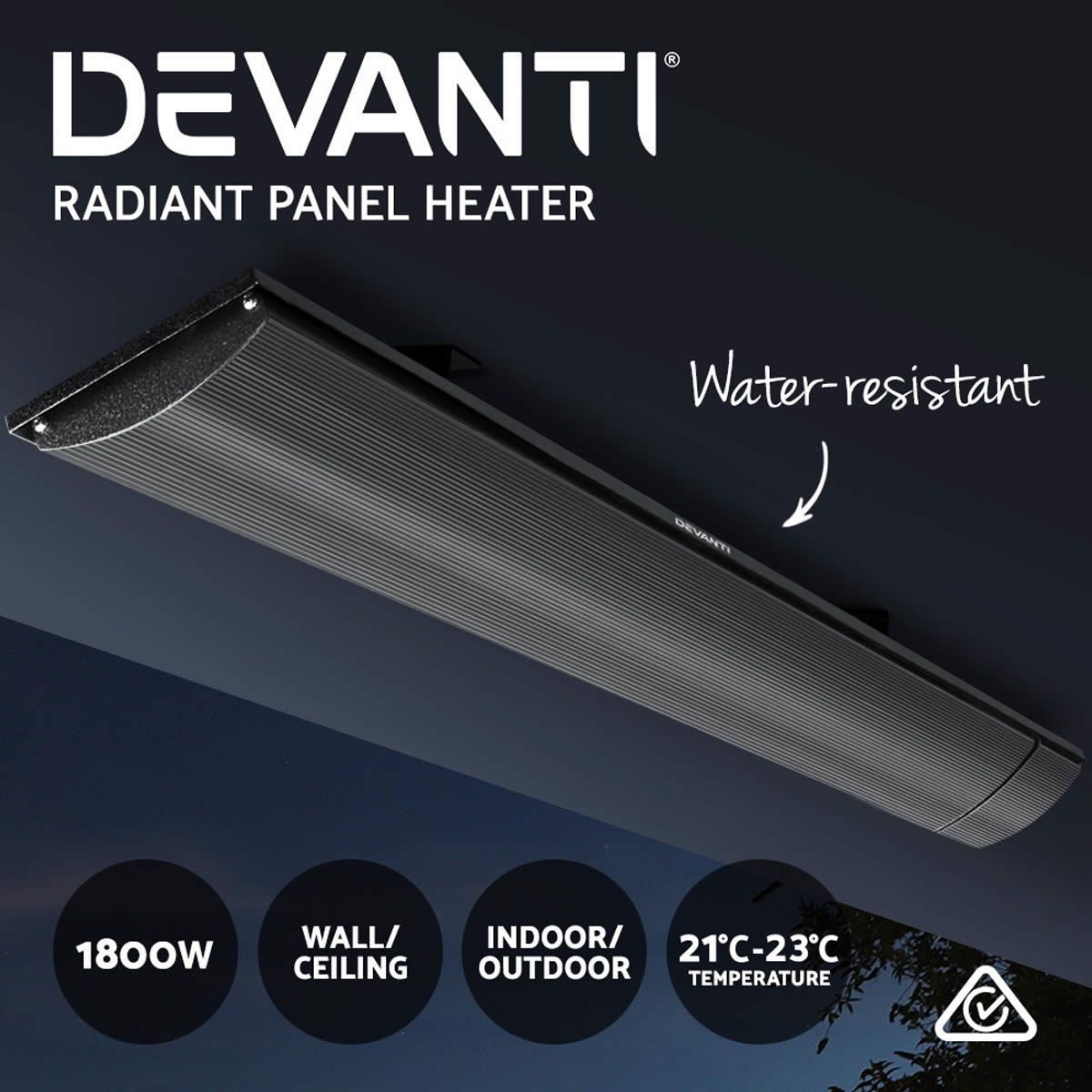 Radiant Wall & Ceiling Mount Panel Heater 1800W | Crazy Sales