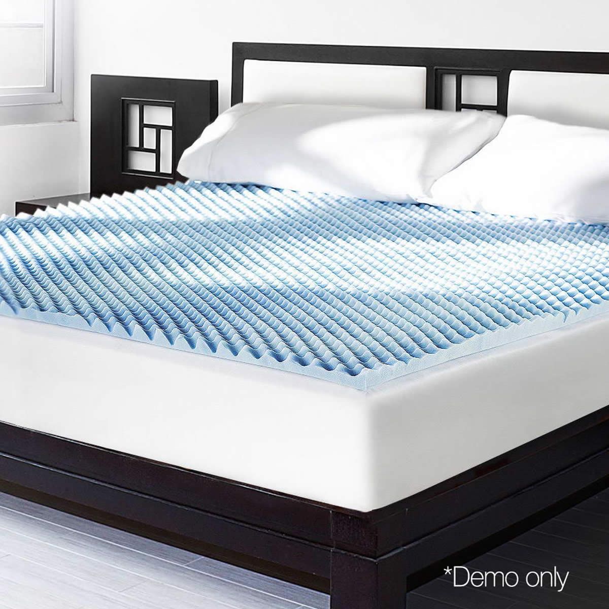 Gel Infused Egg Crate Mattress Topper - Single | Crazy Sales