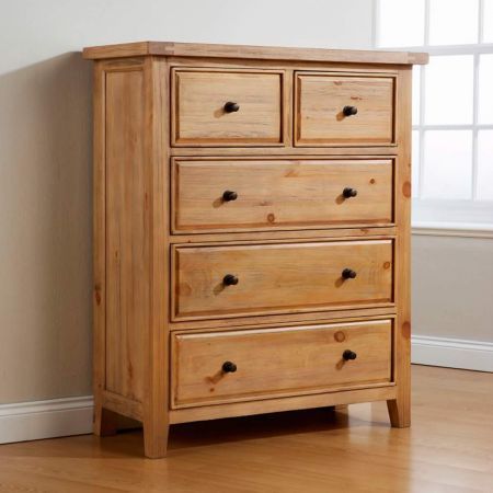 Tuscany 2 Over 3 Drawer Chest - Pine