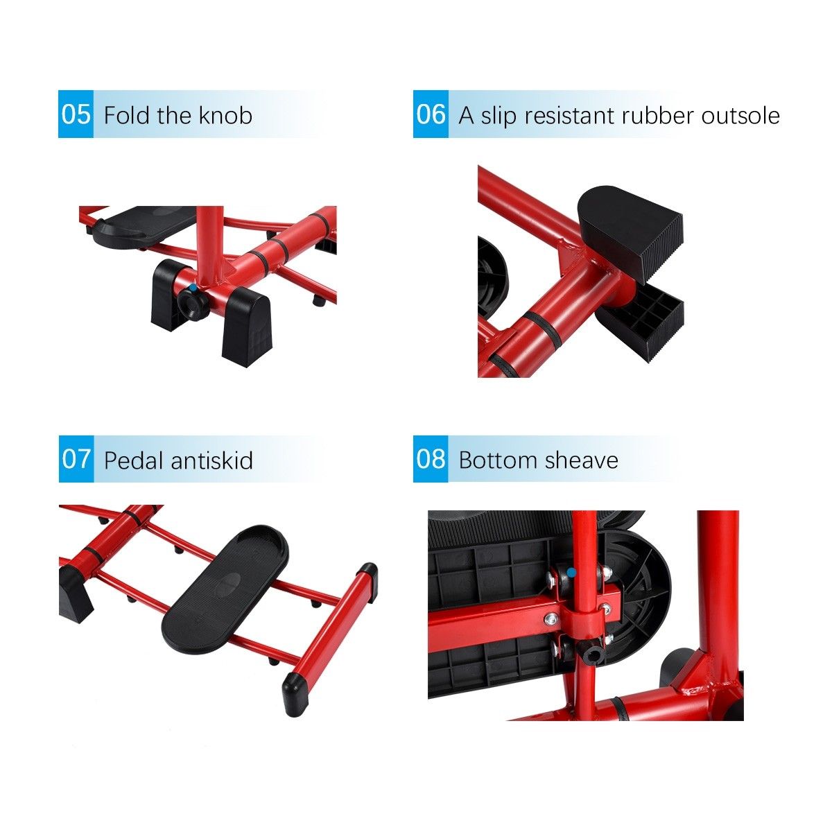 Genki Leg Master Foldable Magic Trainer Exercise Machine - Red | Crazy ...