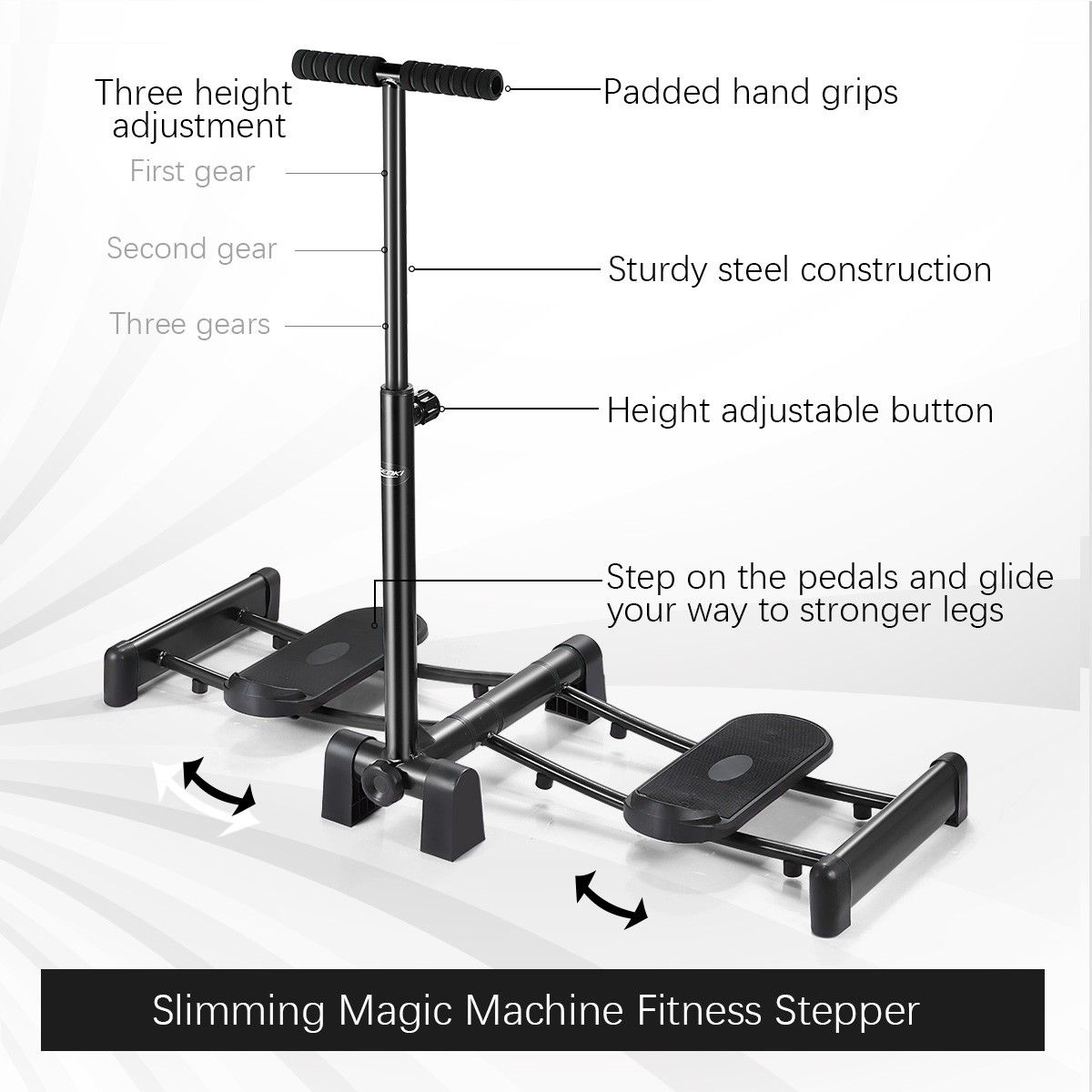 Genki Leg Master Foldable Magic Trainer Exercise Machine - Black ...
