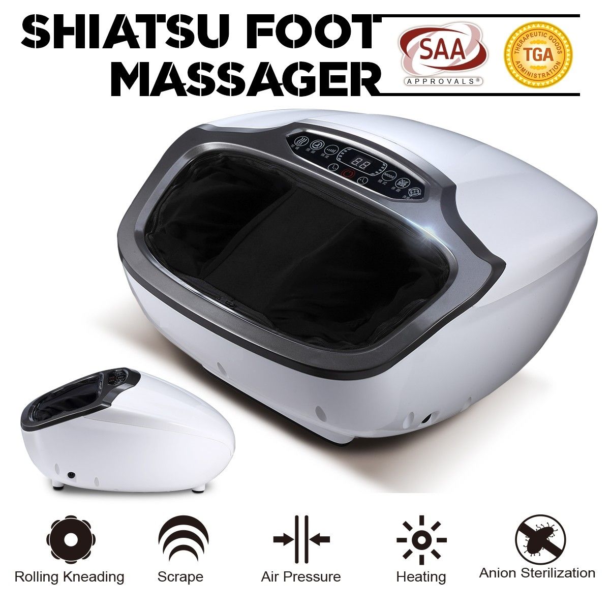 Deluxe Foot Ankle Massager Foot Blood Circulation Machine with LCD ...