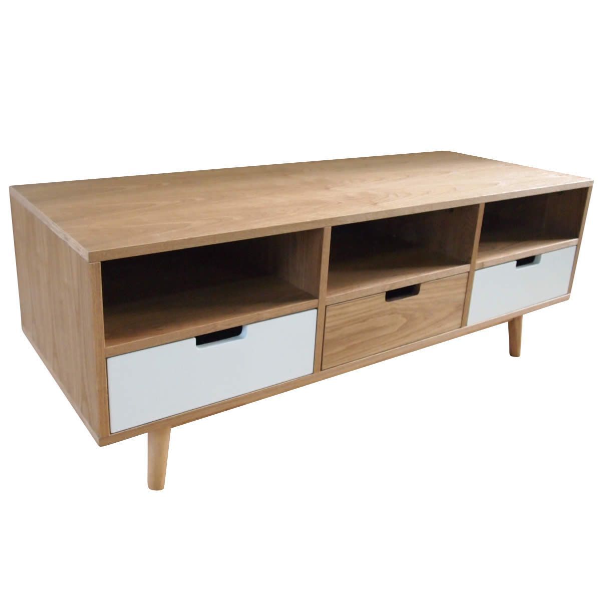 Annika Scandi Entertainment Unit - White