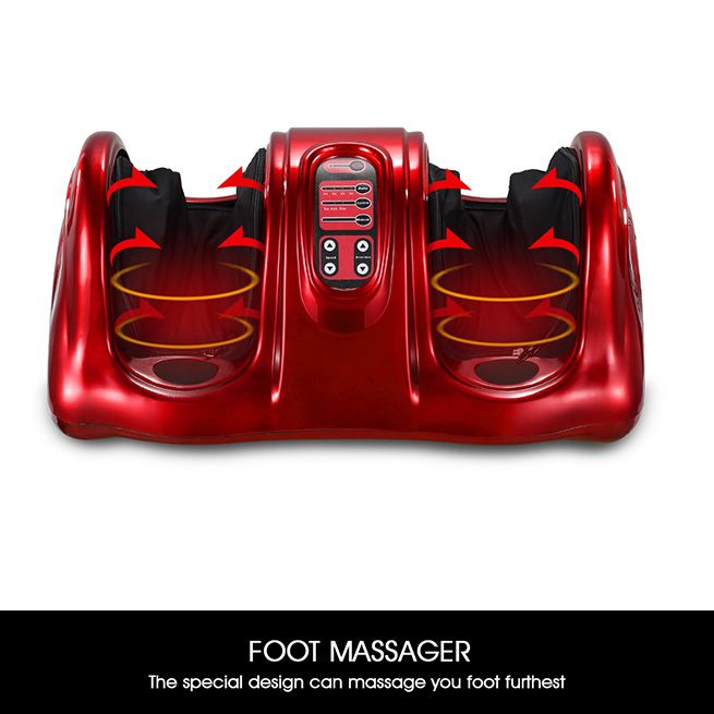 Foot Ankle Calf Massager Foot Circulation Machine - Red | Crazy Sales