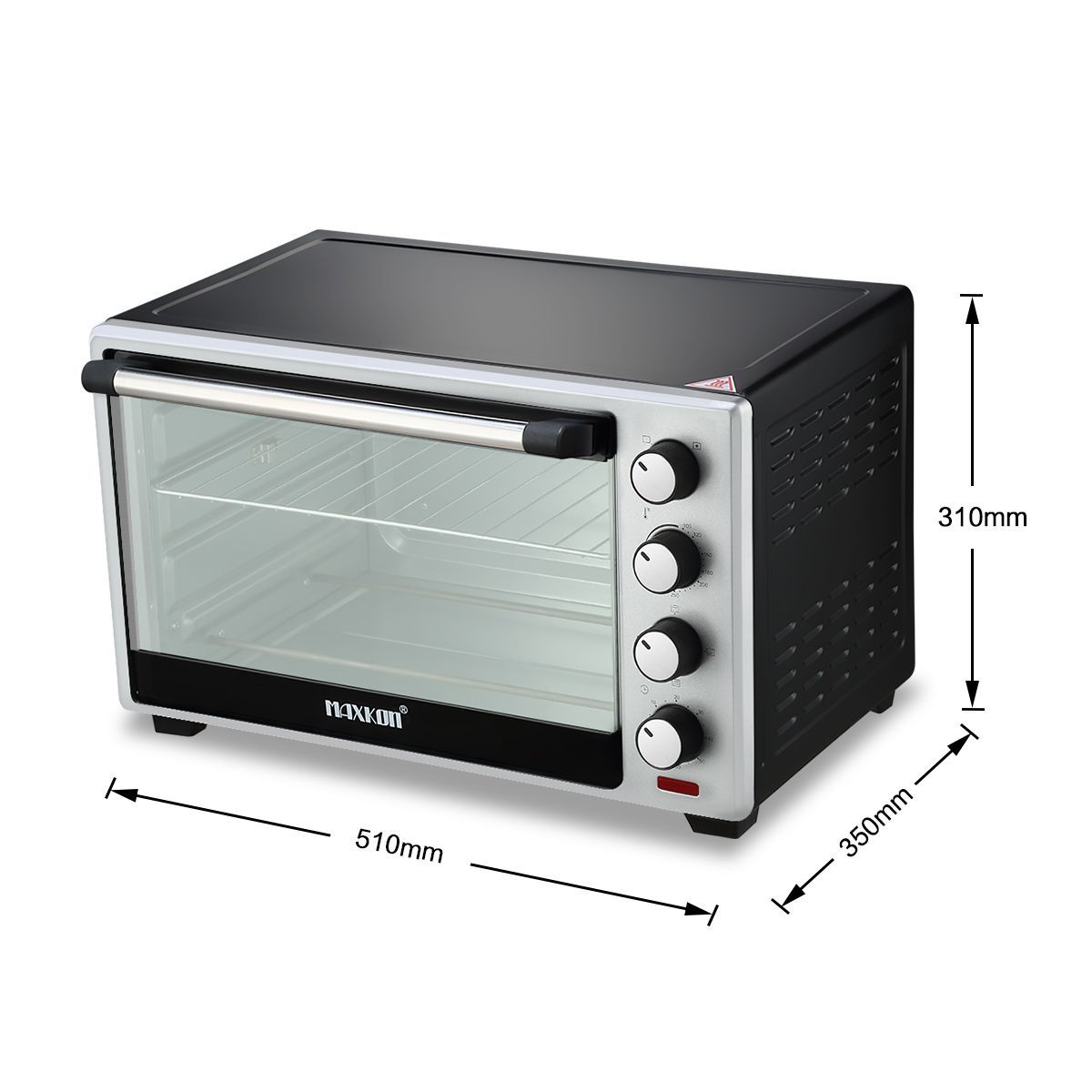 Maxkon 30L Portable Oven Electric Convection Baker Toaster – Black ...