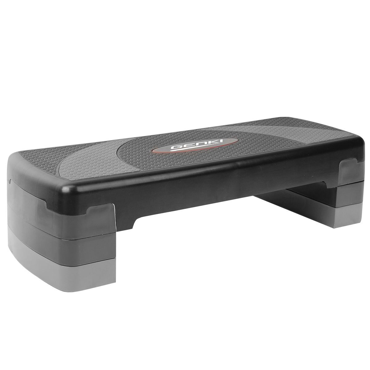Genki Aerobic Steps Gym Workout Exercise 4 Block Bench Step - Crazy Sales