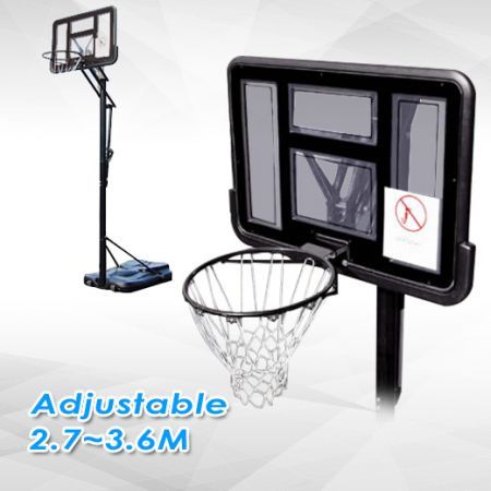 Portable Height Adjustable Basketball Ring With Spring Loaded System