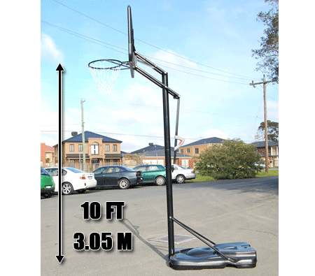 Portable Height Adjustable Basketball Ring With Spring Loaded System ...