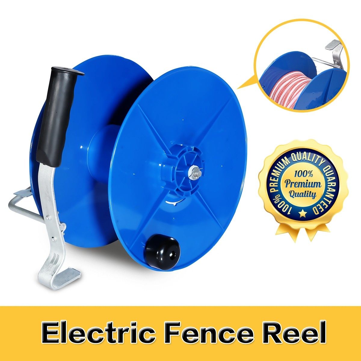 Wind Up Reel Electric UV Stabilized Fence Reel with Crank Handle ...