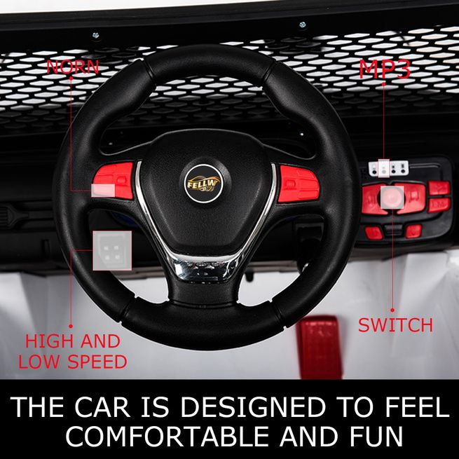 Electric Ride on Jeep Remote Control Off Road Kids Car w/Built-in Songs ...