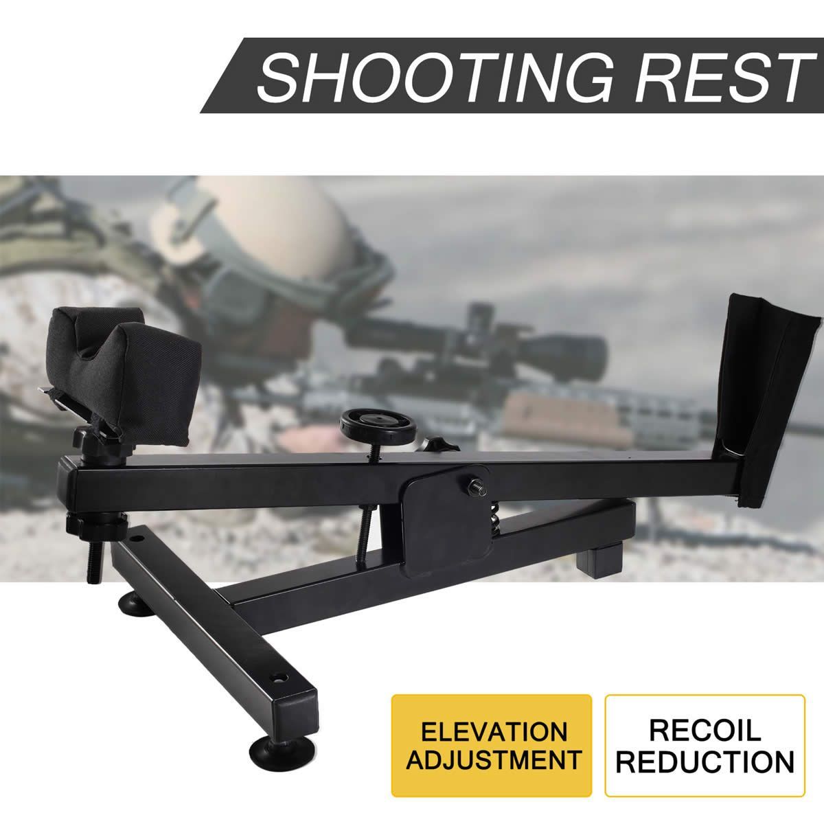 Shooting Rest Bench Front Padded Hunting Rifle Gun Range Benchrest