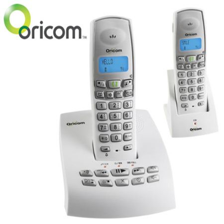 Oricom ECO5100-2 Twin Pack Energy Efficient DECT Digital Cordless Phone ...