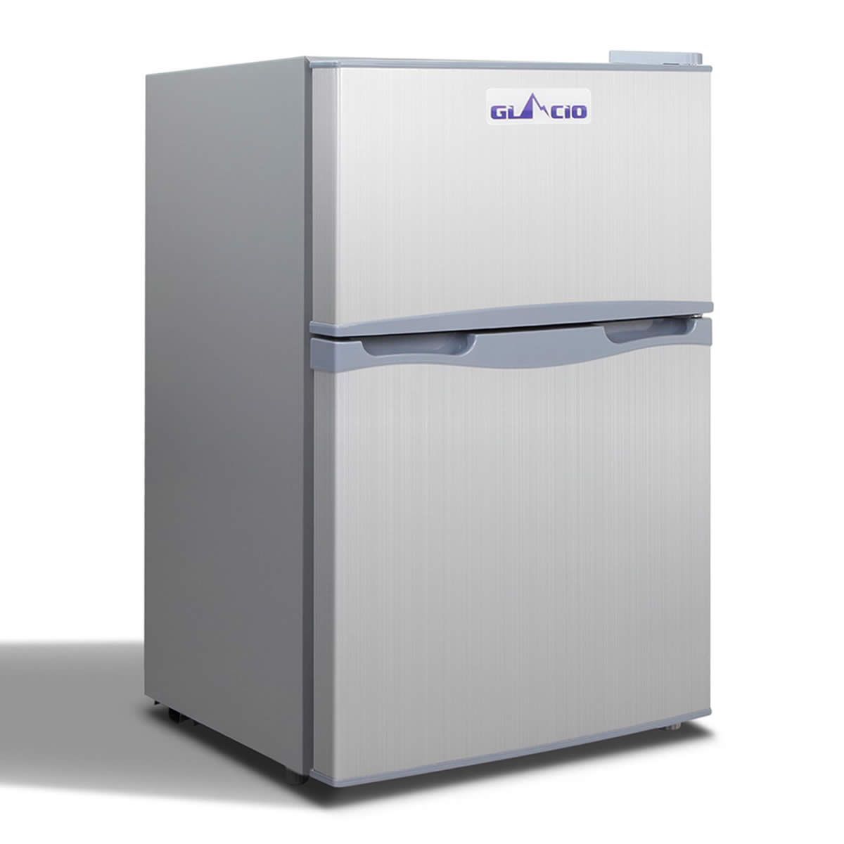 Glacio 2-in-1 Freezer Fridge with Anti-fingerprint Stainless Shell