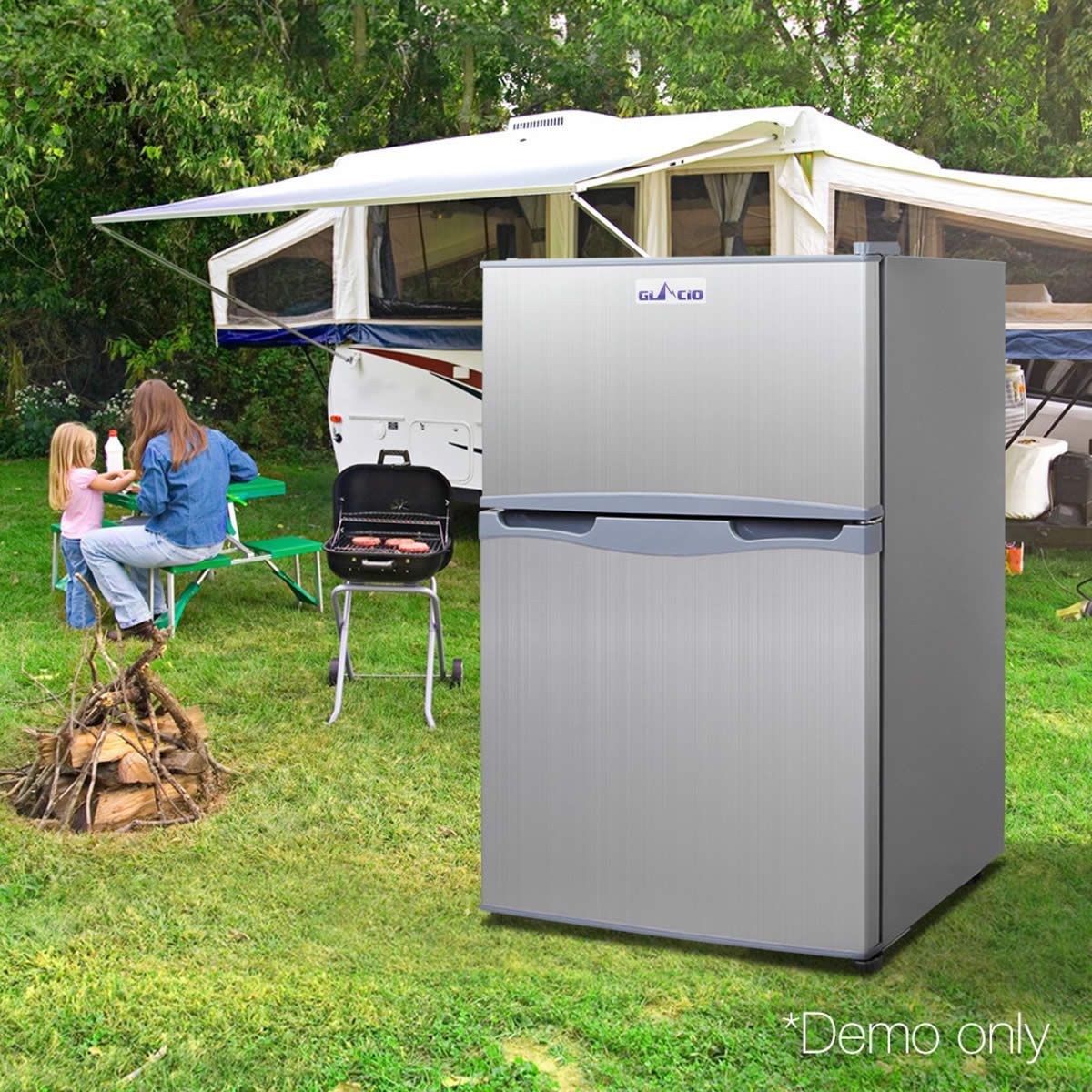 Glacio 2-in-1 Freezer Fridge with Anti-fingerprint Stainless Shell ...