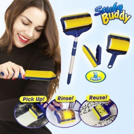 Portable Washable Reusable Sticky Buddy Picker Clothes Dust Lint ...