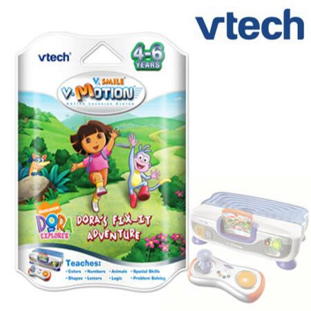 Vtech V.Smile Motion Game Dora's Fix-it Adventure Smartridge Video Game ...