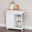 Kitchen Trolley With Stainless Steel Counter Top