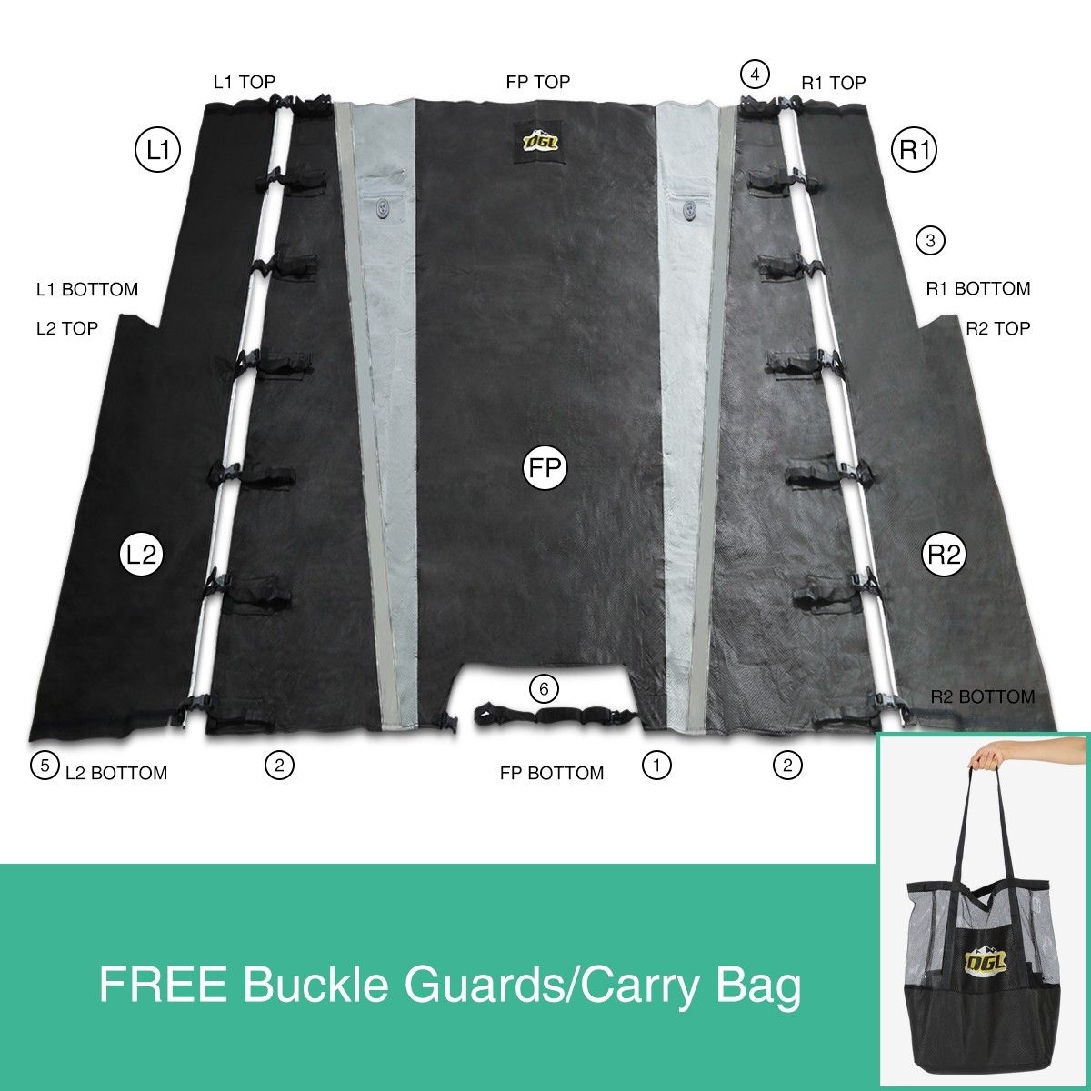 Caravan Front Cover Waterproof Towing Window Protection Universal W
