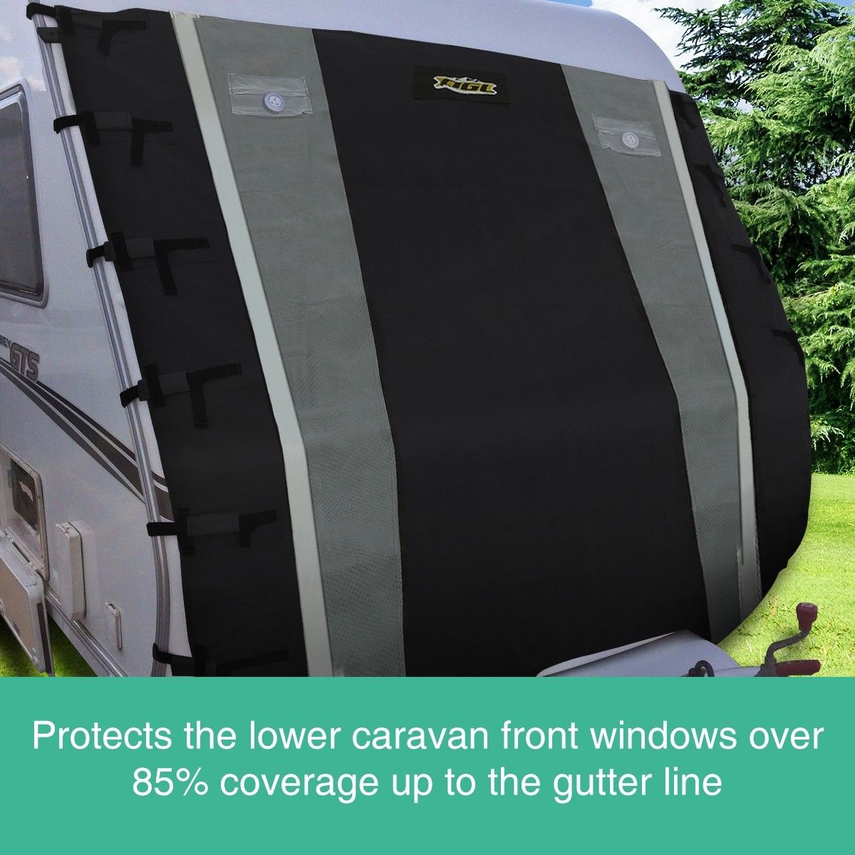 Caravan Front Window Cover Waterproof Towing Protection Universal W